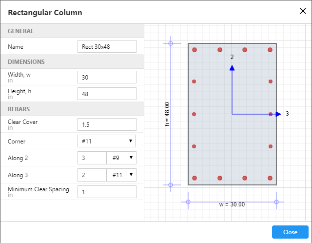 CSiCol Features | DESIGN OF REINFORCED CONCRETE COLUMNS