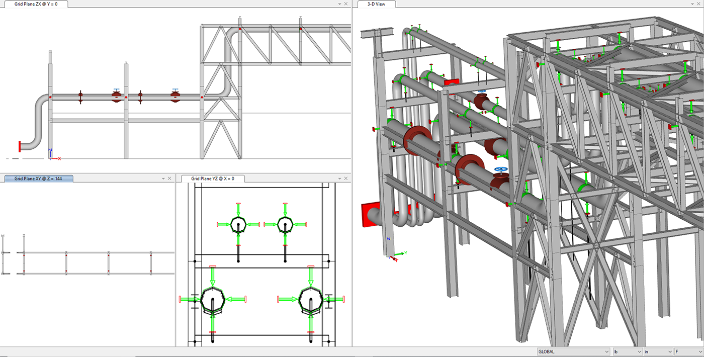 CSiPlant Features | PIPE STRESS ANALYSIS AND DESIGN